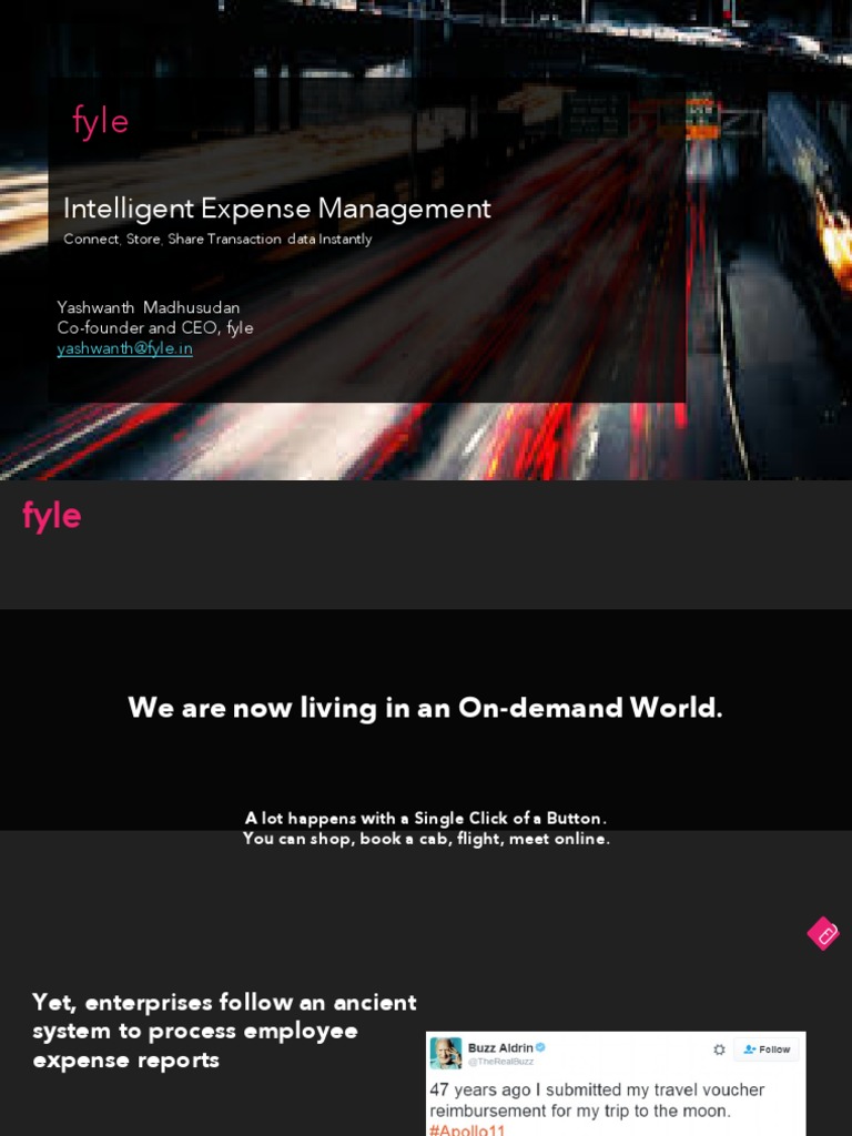 Intelligent Expense Management: Yashwanth Madhusudan Co-Founder and CEO ...