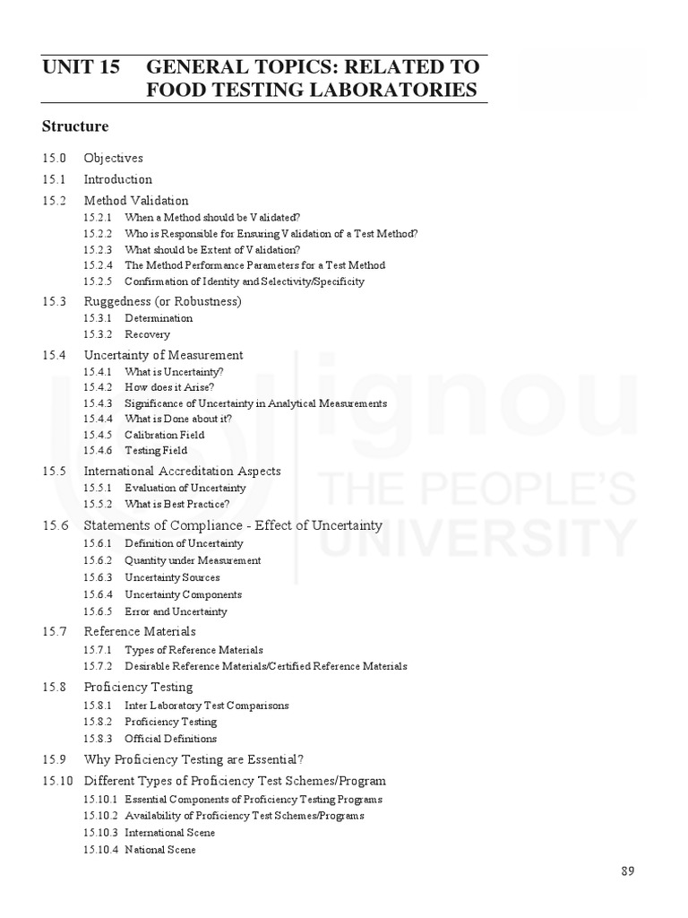 General Topic-Food Lab | Download Free PDF | Detection Limit ...