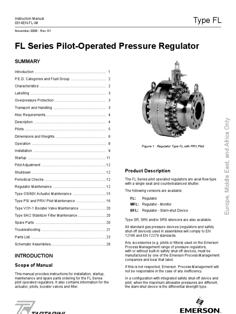 Regulator - FL | PDF | Valve | Gases