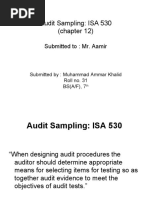 Handbook ISA 530 | PDF | Audit | Sampling (Statistics)
