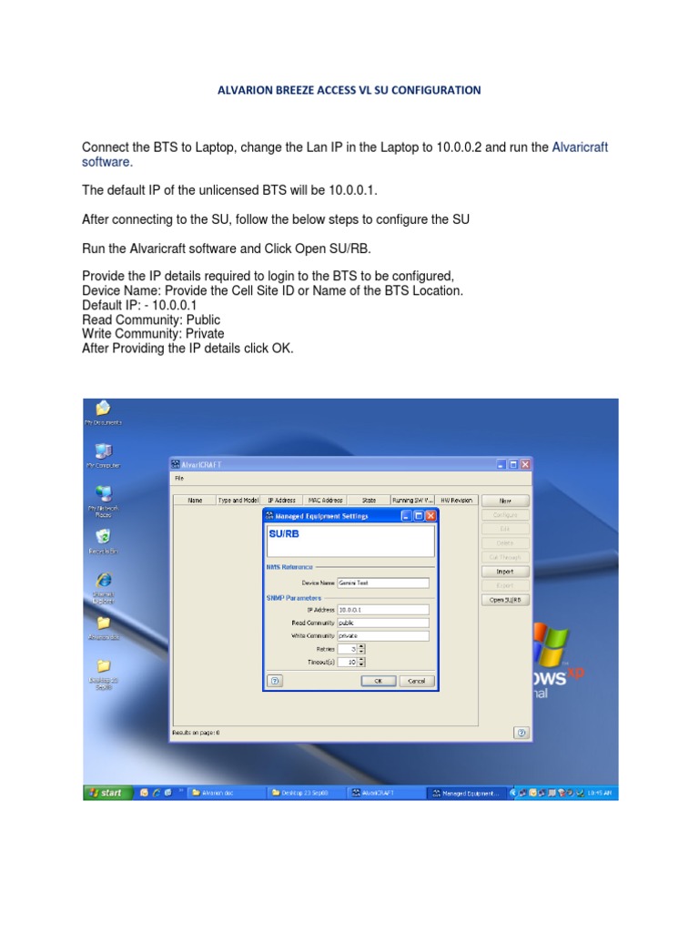 Alvarion Breeze Access VL Su Configuration | PDF | Gateway ...