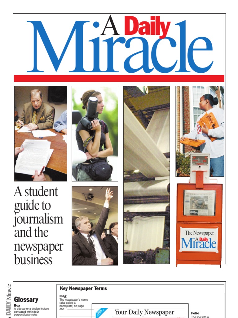 Newspaper A Daily Miracle | PDF | Newspapers | Newspaper And Magazine