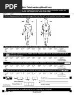 Brief Pain Inventory (Short Form) | PDF | Pain Management | Pain