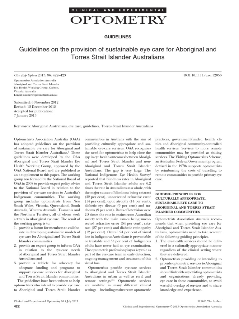 3.6.guidelines On The Provision of Sustainable Eye Care | PDF ...