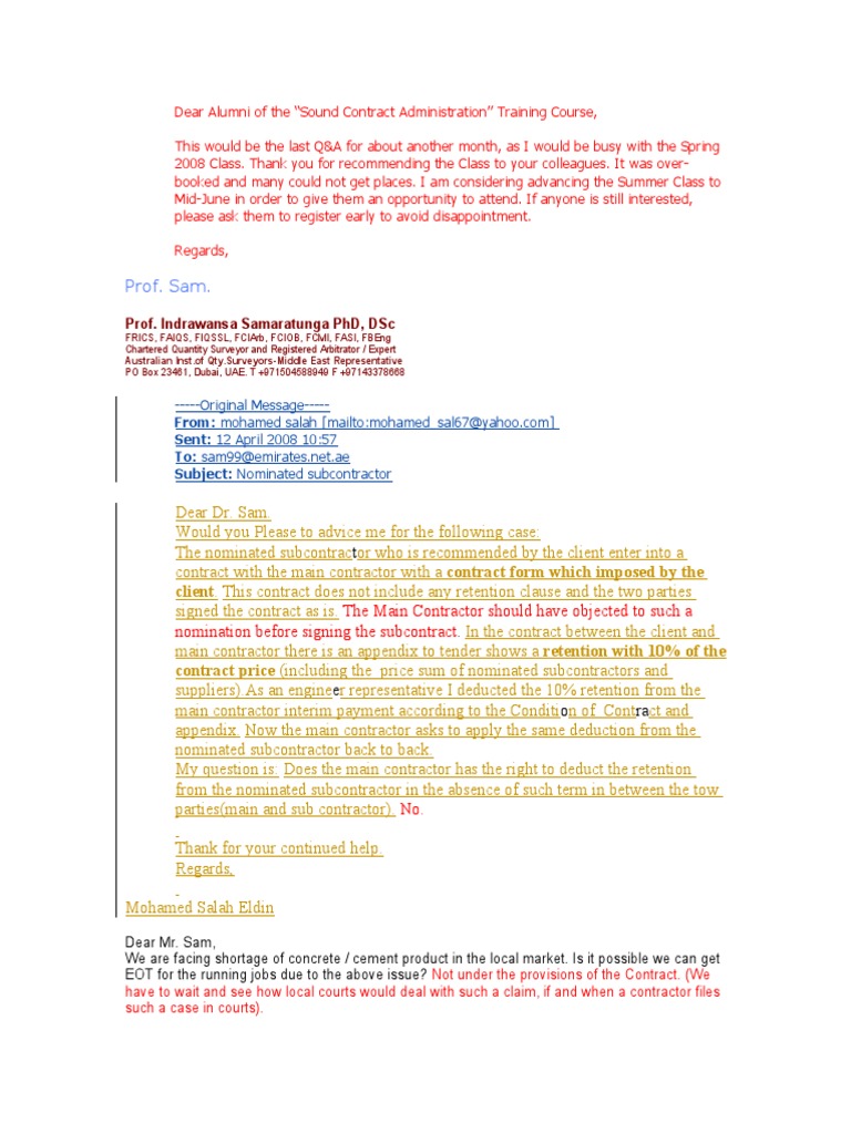 Prof. Sam.: Prof. Indrawansa Samaratunga PHD, DSC | PDF | Private Law ...