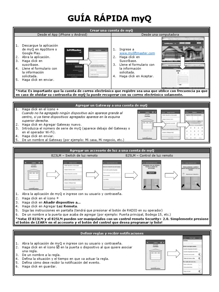 Guia Rapida MyQ PDF | PDF | Contraseña | Wifi