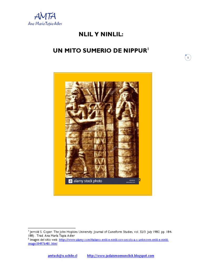 Enlil y Ninlil | PDF | Religiones semíticas antiguas | Mitología ...