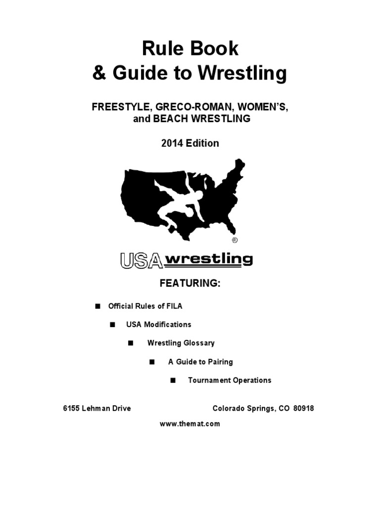 International Wrestling Rulebook & Guide | PDF | Combat Sports | Sports