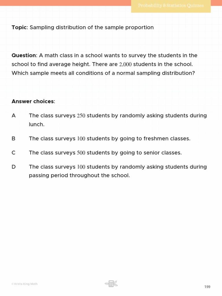 Sampling Distribution of Proportions Explained | PDF | Normal ...