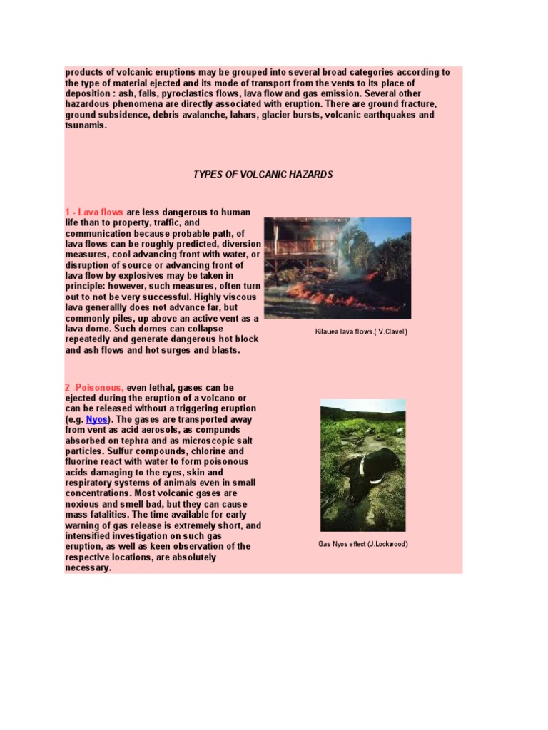 Mitigation Strategies For Volcanic Eruptions | PDF | Volcano | Types Of ...