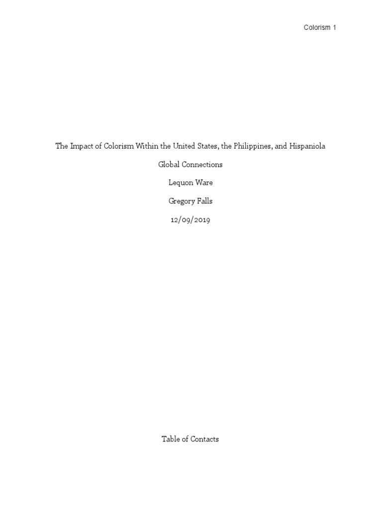 Senior Project Paper 1 | PDF | Haiti | Dominican Republic