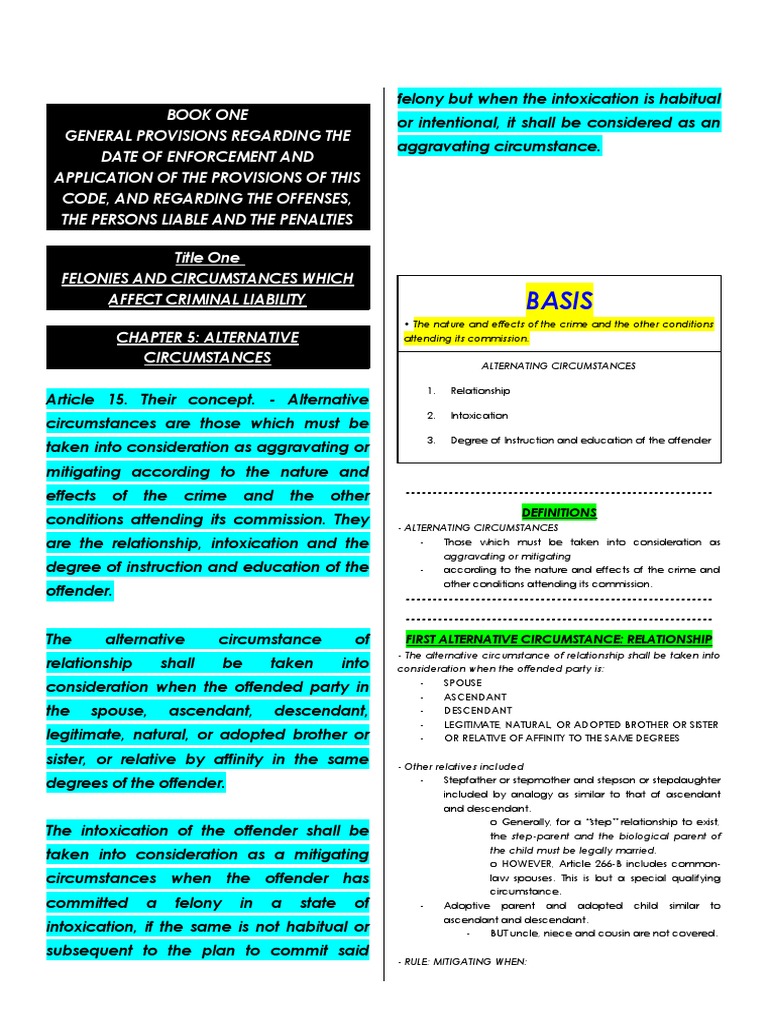 Title 1 - Chapter 5 - Alternative Circumstances | PDF | Stepfamily ...