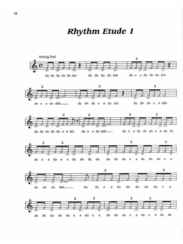 Rhythm Etude 1 PDF | PDF