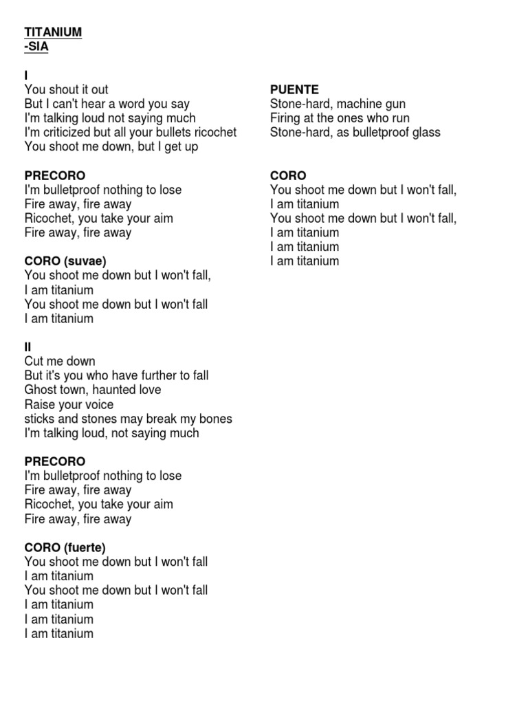 Titanium - Sia | PDF | Sports & Recreation | History