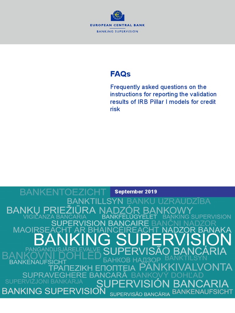ECB IRB Model Validation FAQs | PDF | Business