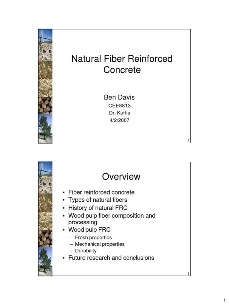 Natural Fiber Reinforced | PDF | Reinforced Concrete | Fibers