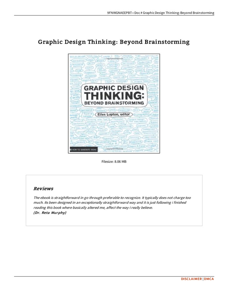 Graphic Design Thinking Beyond Brainstorming Ebook Pdf