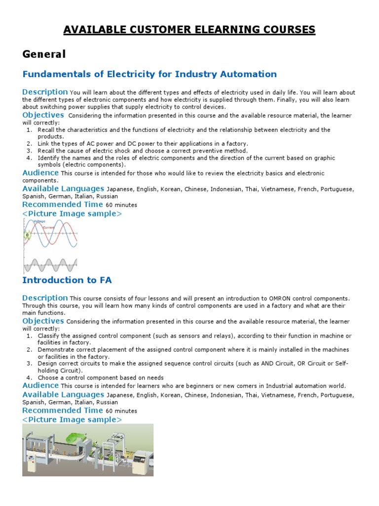 Course Details PDF | PDF | Programmable Logic Controller | Control Theory