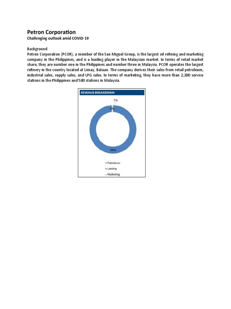 Petron Corporation | PDF | Oil Refinery | Petroleum
