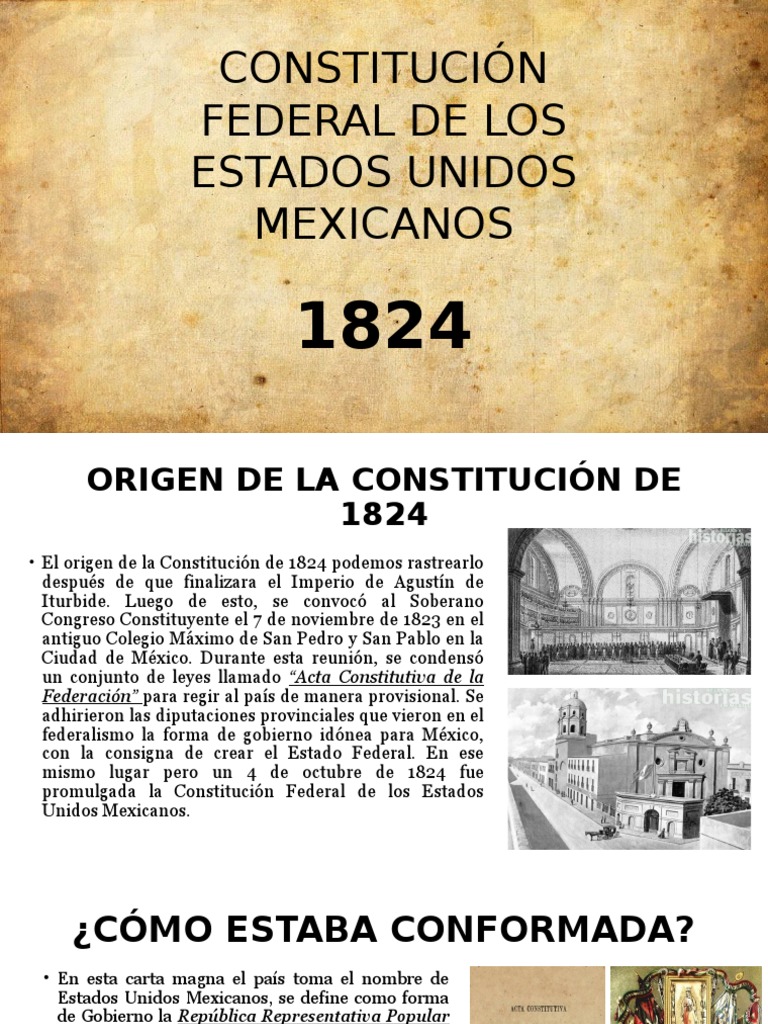 Constitucion Federal de 1824 | PDF | Federación | Constitución