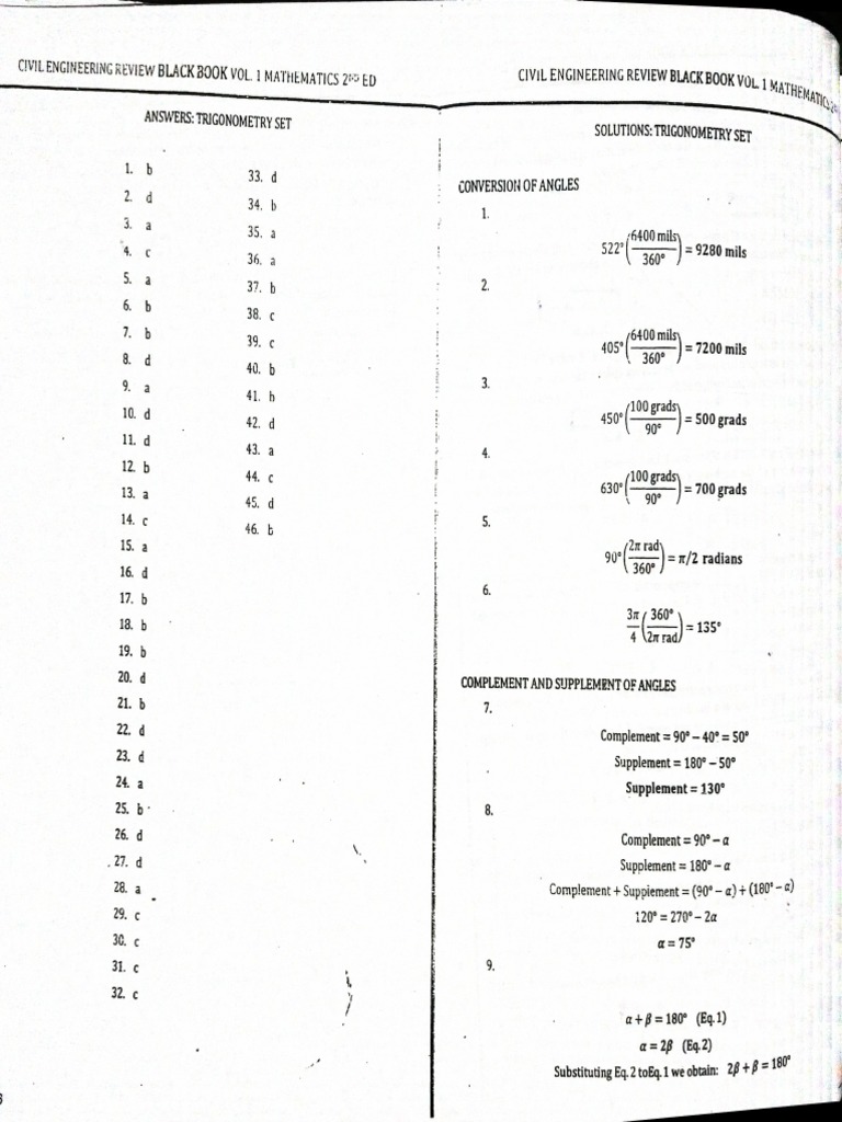 Civil Engineering Blackbook Solutions | PDF