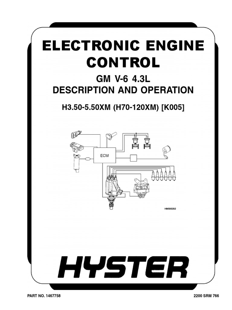 Hyster H70-120XM (K005) - GM V-6 4.3L PDF | PDF | Throttle | Fuel Injection
