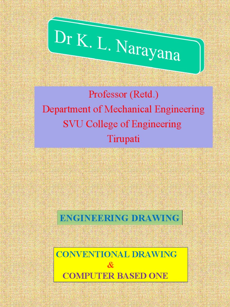 Engineering Drawing by KL Narayana | PDF | Drawing | Laptop
