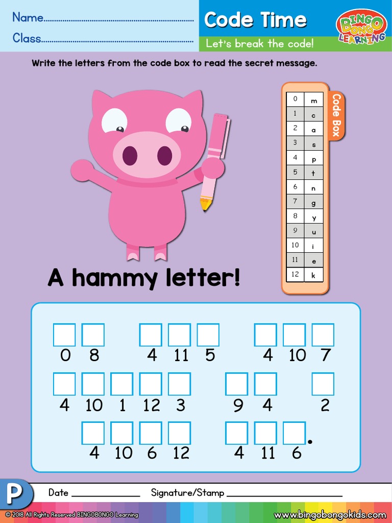 P Code Time Lowercase Letters Super Easy ABCs and 123s | PDF