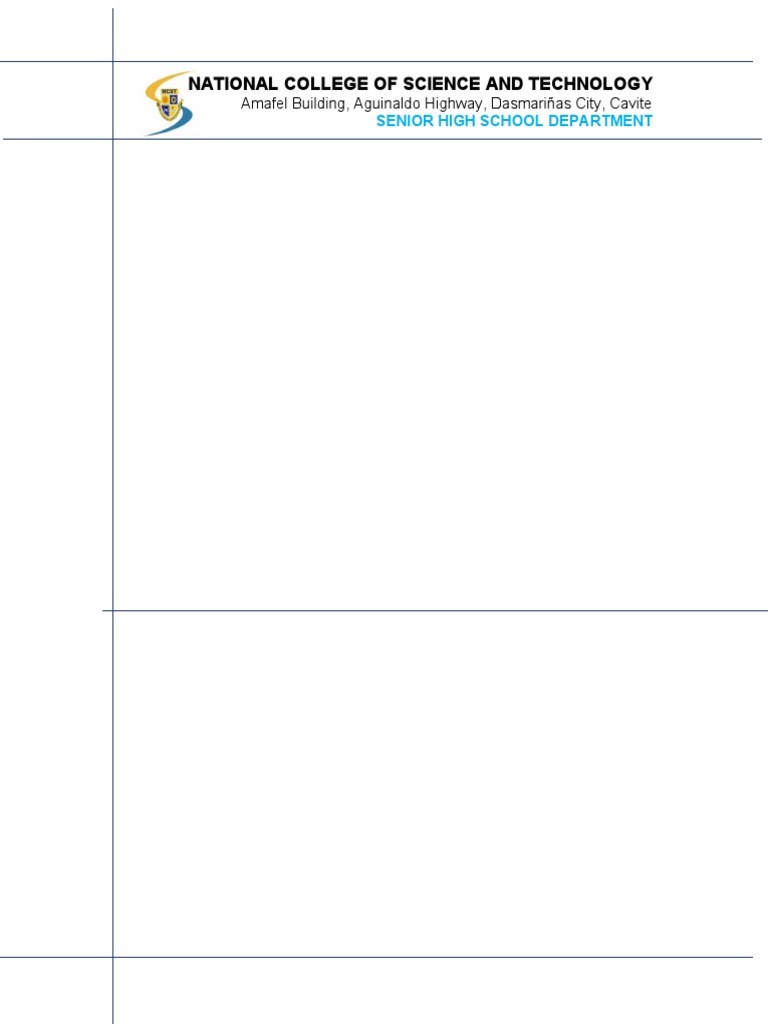 Research Template NCST Shs | PDF