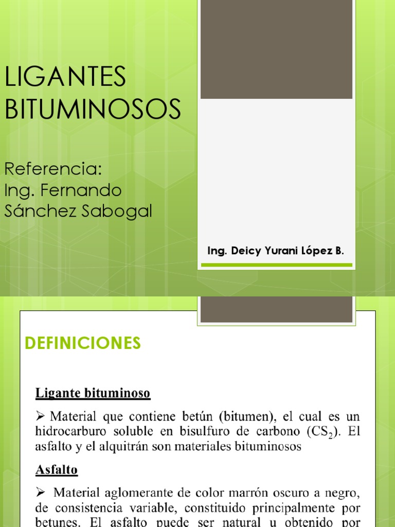Ligantes Bituminosos PDF | PDF