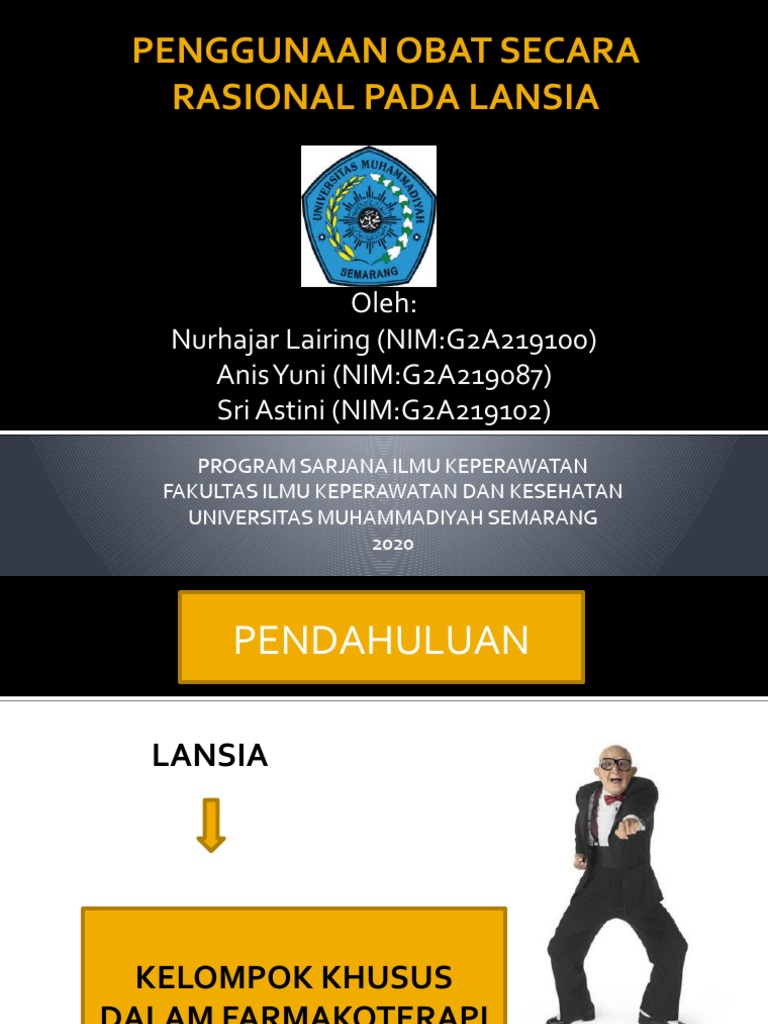 Penggunaan Obat Rasional Lansia | PDF