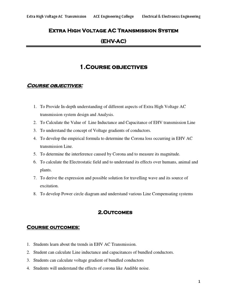 EHVAC-TRANSMISSION-NOTES New | PDF | Electric Power Transmission ...