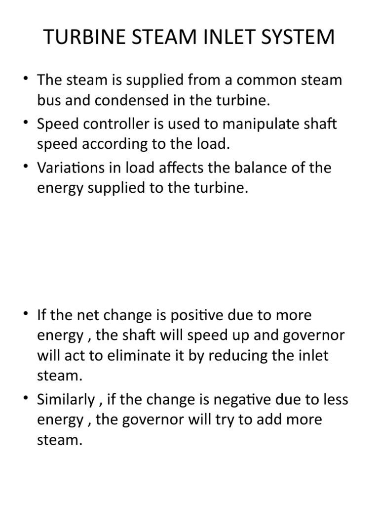 Turbine Steam Inlet System | PDF | Steam | Valve