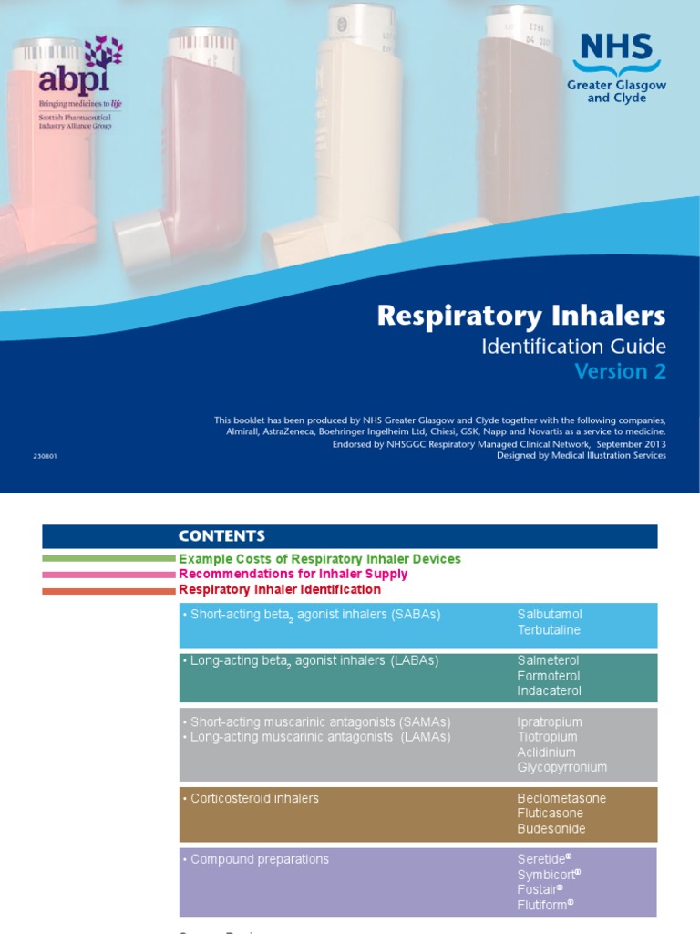 Inhaler Indentification Guide - 1310 PDF | PDF | Medical Prescription ...