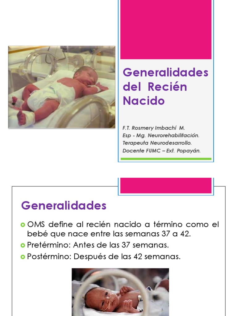 Generalidades Neonato II - 2013 PDF | PDF | Parto prematuro | Infantes
