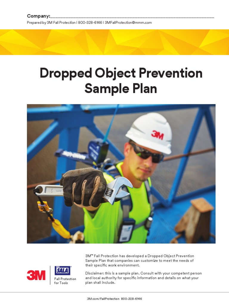 Drop Object Prevention Plan PDF | PDF | Tools | Structural Load