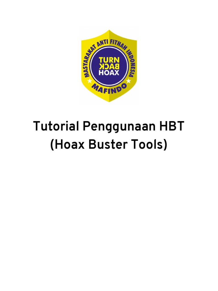 Tutorial Penggunaan HBT (Hoax Buster Tools) MAFINDO PDF | PDF | Game ...