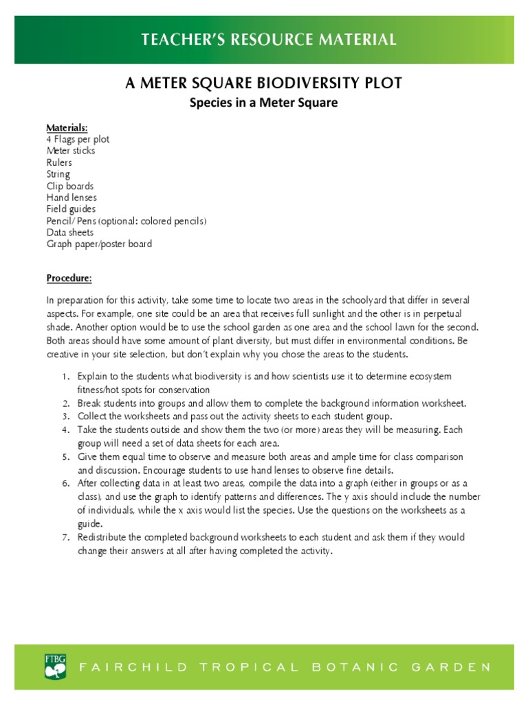 Biodiversity Plot | PDF | Biodiversity | Species