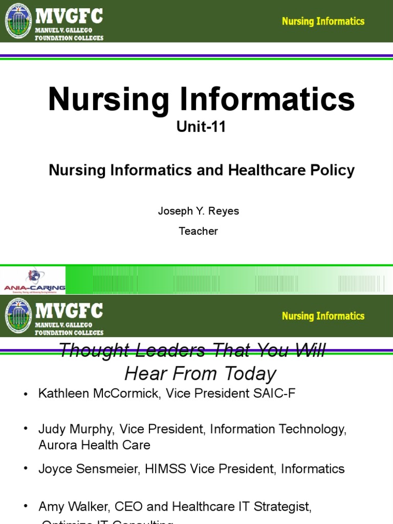 Health Care Policy (Nursing Informatics) | PDF | Nursing | Policy