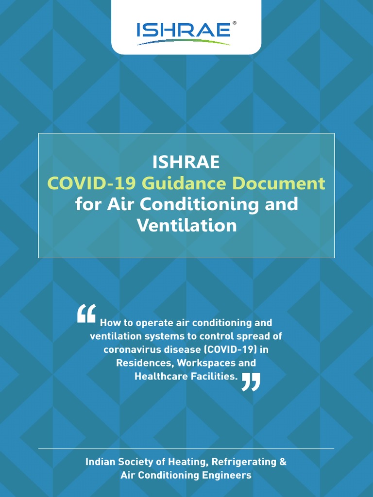 ISHRAE COVID-19 Guidelines PDF | PDF | Air Conditioning | Respiratory Tract
