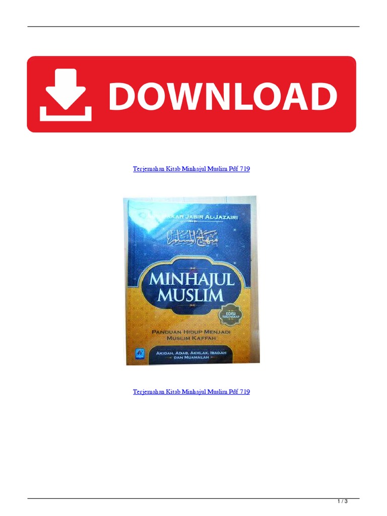 Terjemahan Kitab Minhajul Muslim PDF 719 | PDF