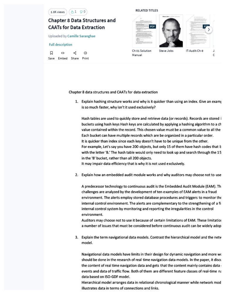Chapter 8 Data Structures and Caats For Data Extraction | PDF | Information Retrieval | Data