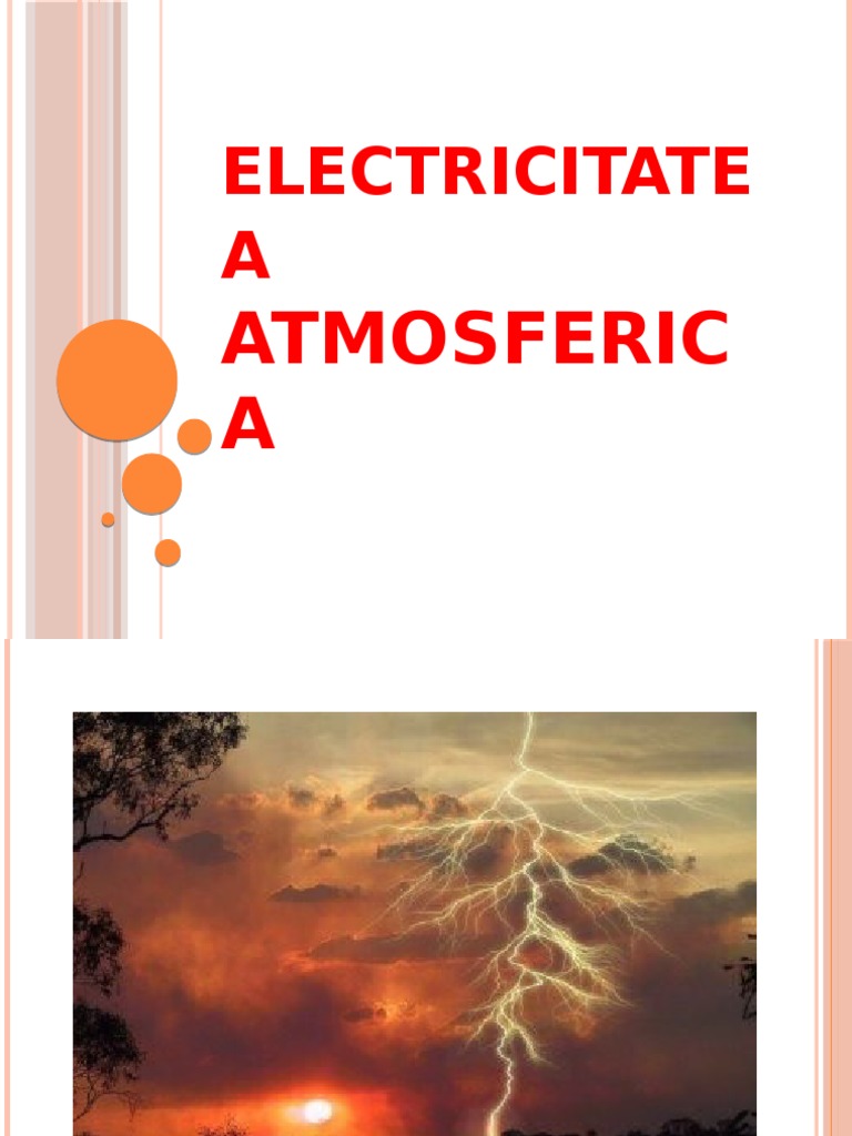Electricitatea Atmosferica | PDF