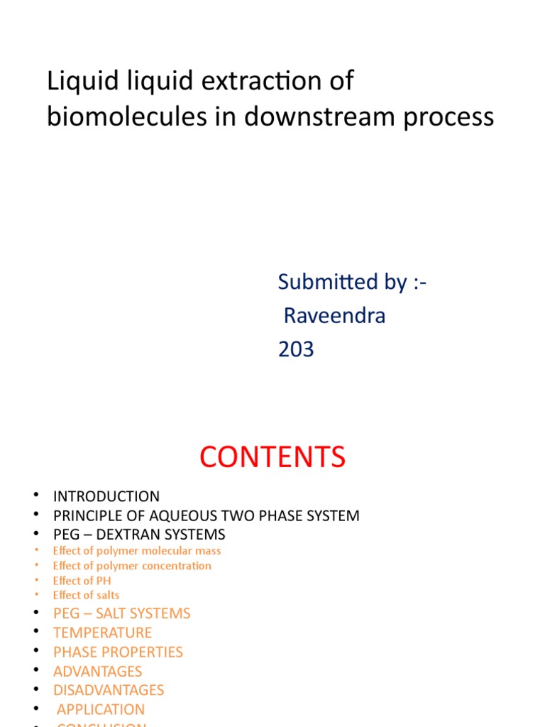 Liquid Liquid Extraction | PDF | Polymers | Polyethylene Glycol