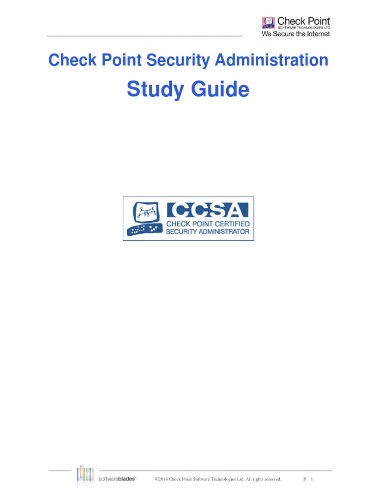 Study Guide: Check Point Security Administration | PDF | Computers