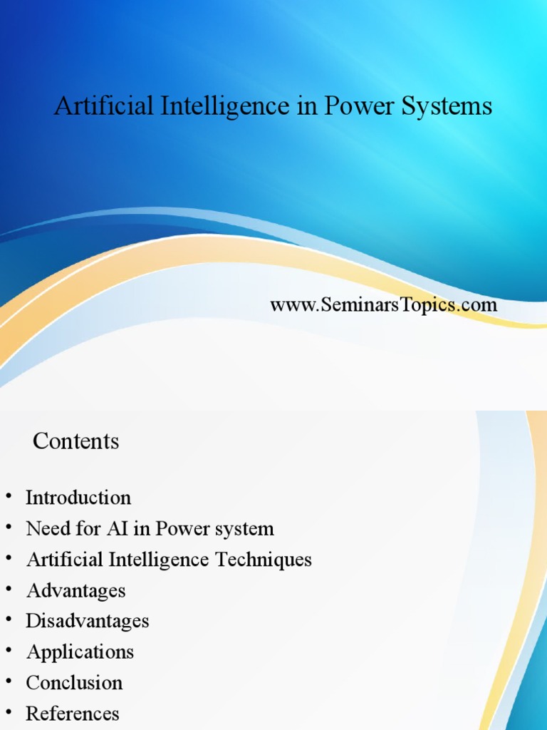 AI Techniques in Power Systems | PDF | Artificial Intelligence ...