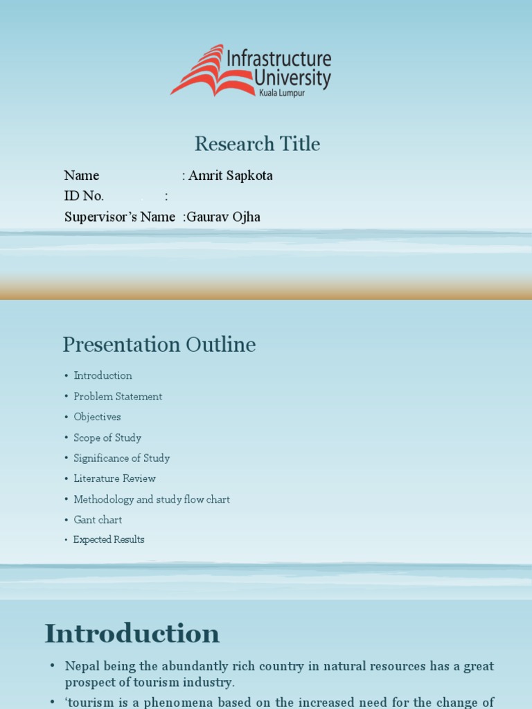 Project Paper Presentation Template Final | PDF | Tourism | Digital ...