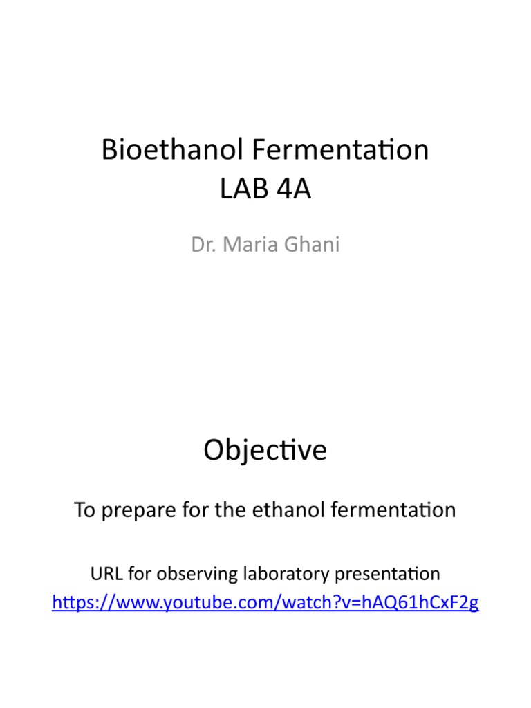 Analysis of Bioethanol Production Through Fermentation and Distillation ...