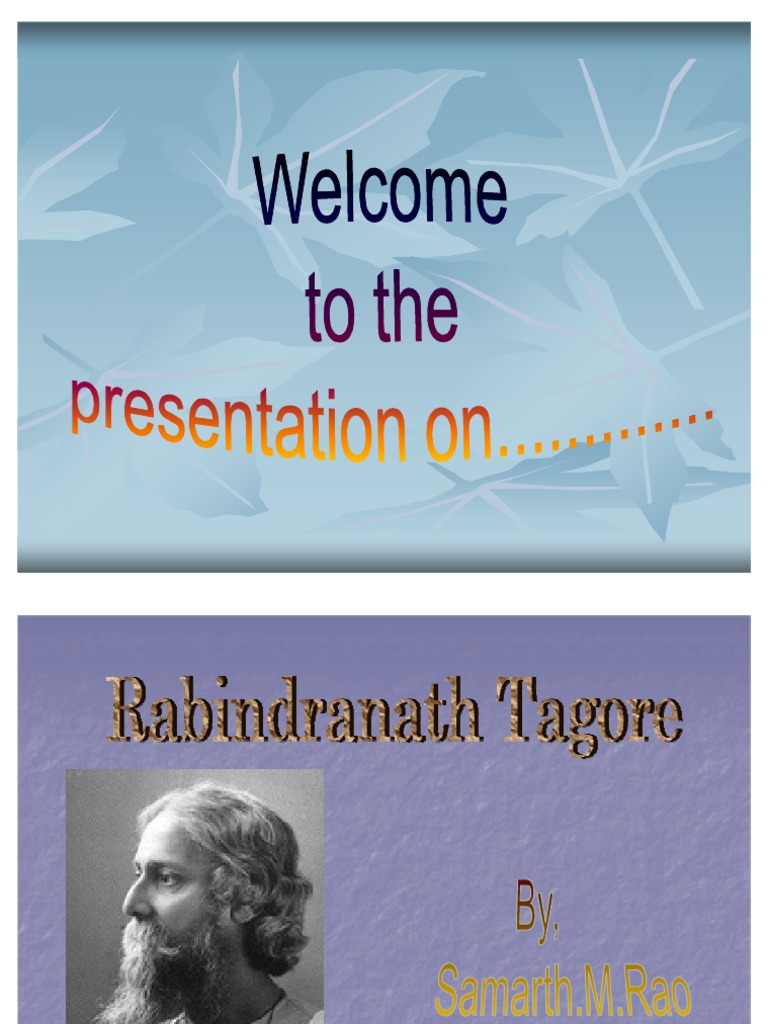 Rabindranath Tagore | PDF | Rabindranath Tagore | Writing