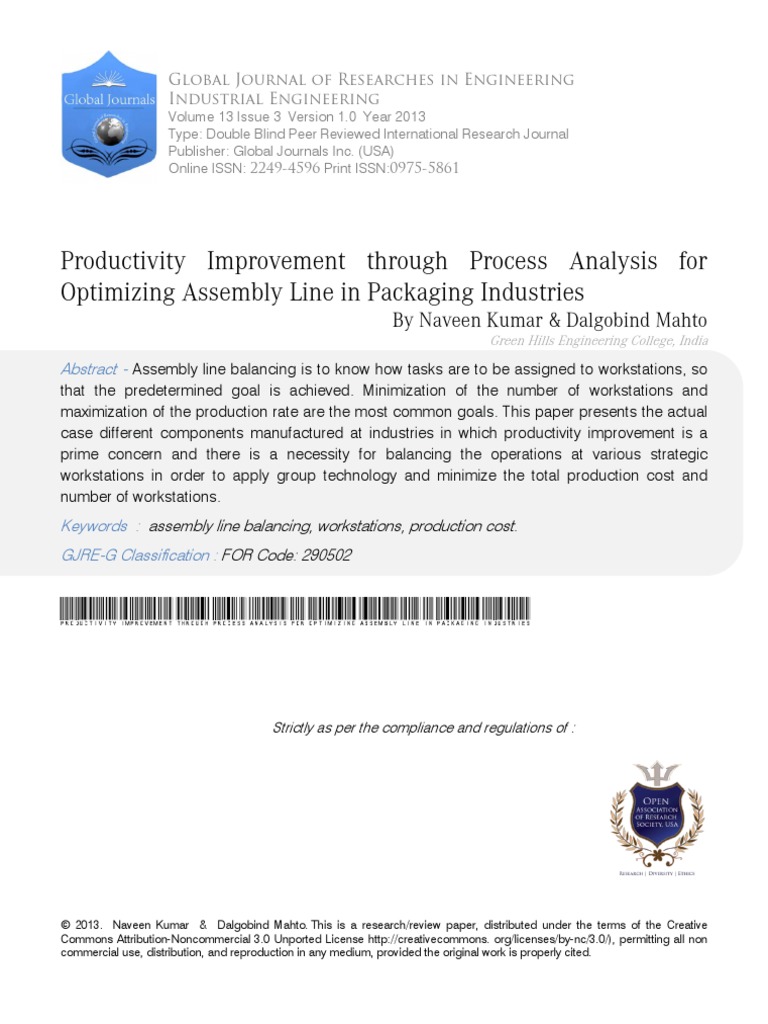 2 Productivity Improvement Through Process PDF | PDF | Lean ...